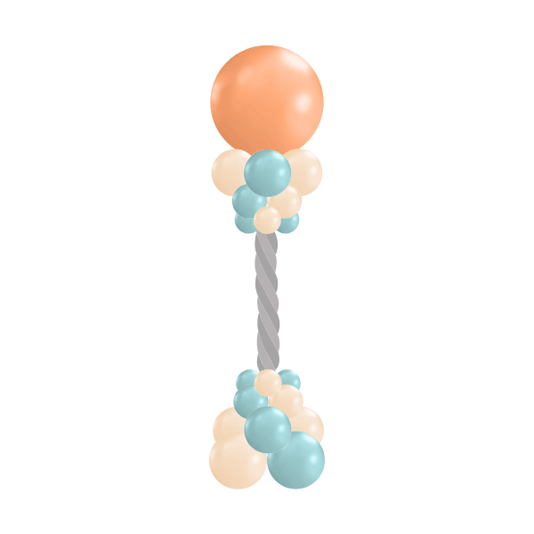 Twisted Column with topper - Top Notch Balloon Creations